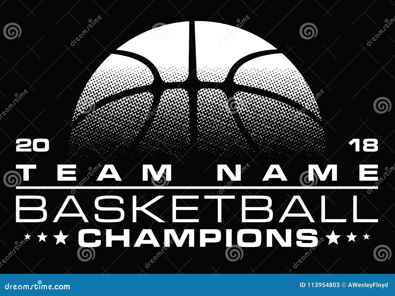 Basketball-Meister-Design Mit Team Name Vektor Abbildung - Illustration ...