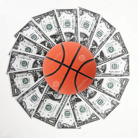 Basketball and money stock image. Image of dollar, chance - 23378903