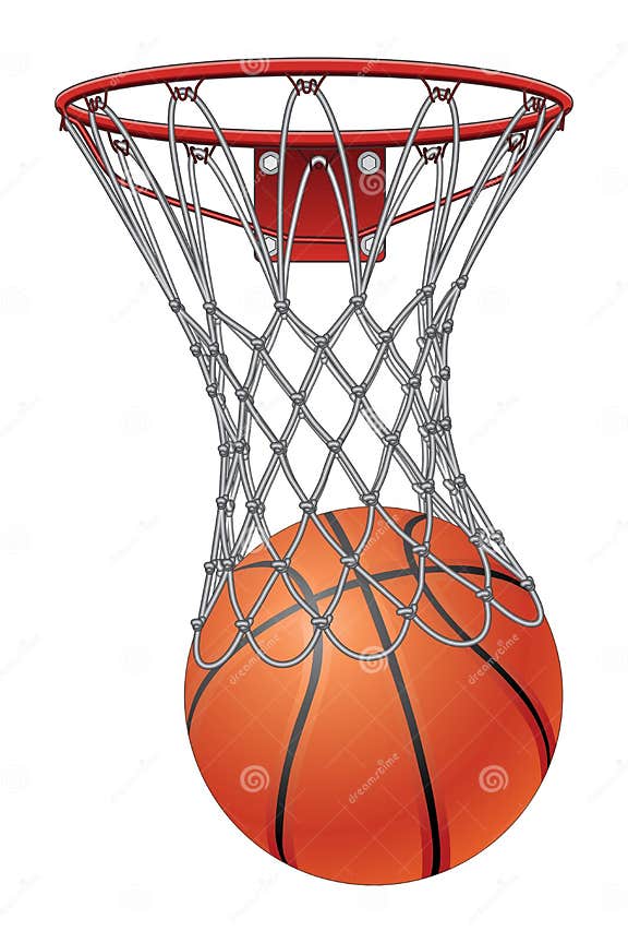Basketball through Net stock vector. Illustration of object - 27975127
