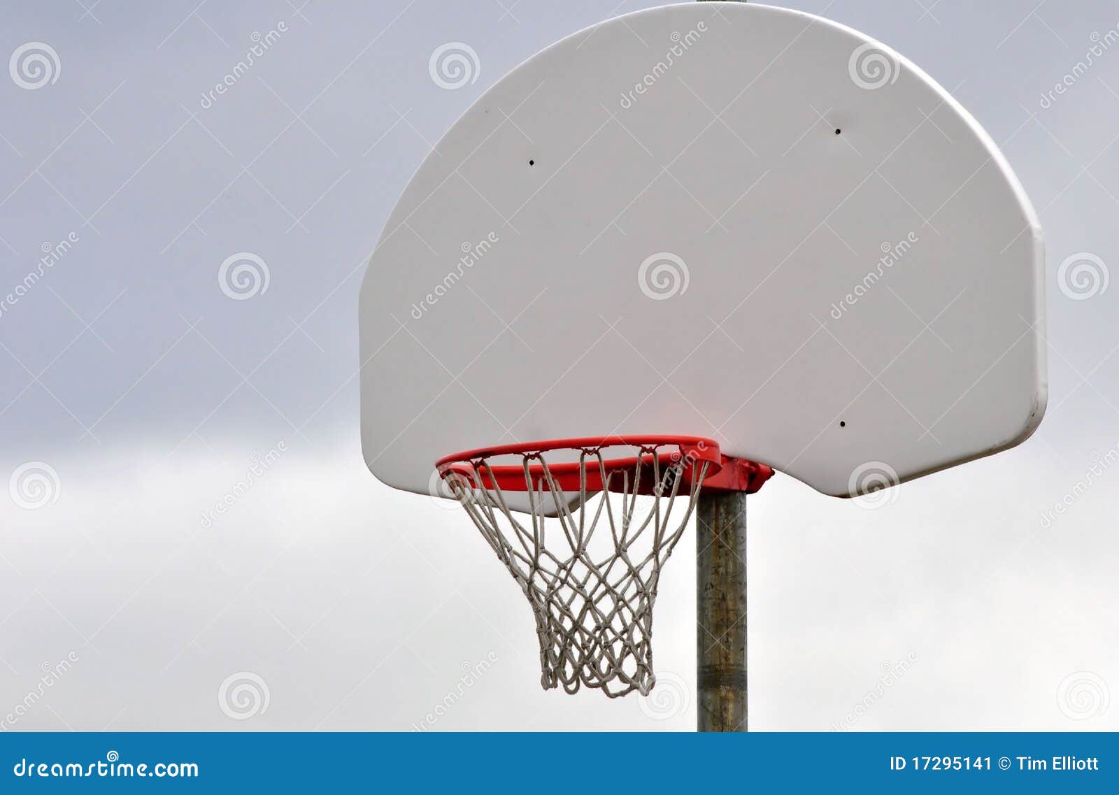 Basketball Net and Backboard Stock Image - Image of clouds, backboard ...