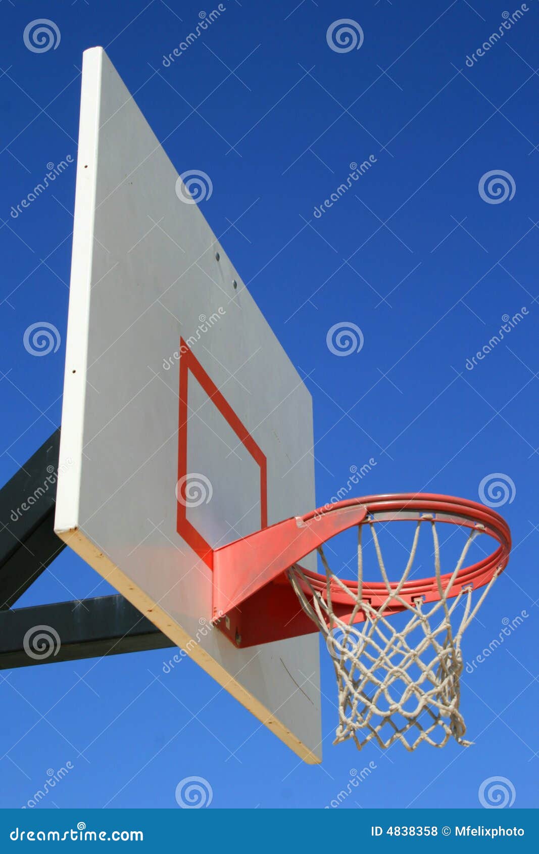 Basketball Net and Backboard Stock Photo - Image of exercise, empty ...