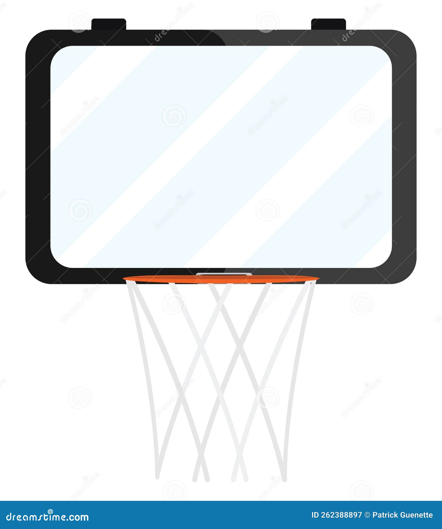 Basketball net, icon stock vector. Illustration of white - 262388897