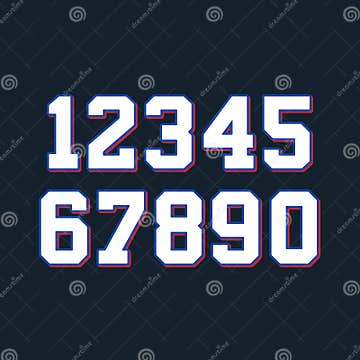 Basketball numbers set stock vector. Illustration of ninth - 54301039