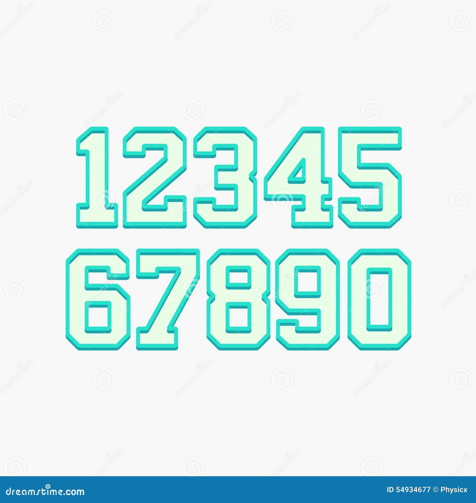 Basketball numbers set stock vector. Illustration of ninth - 54934677