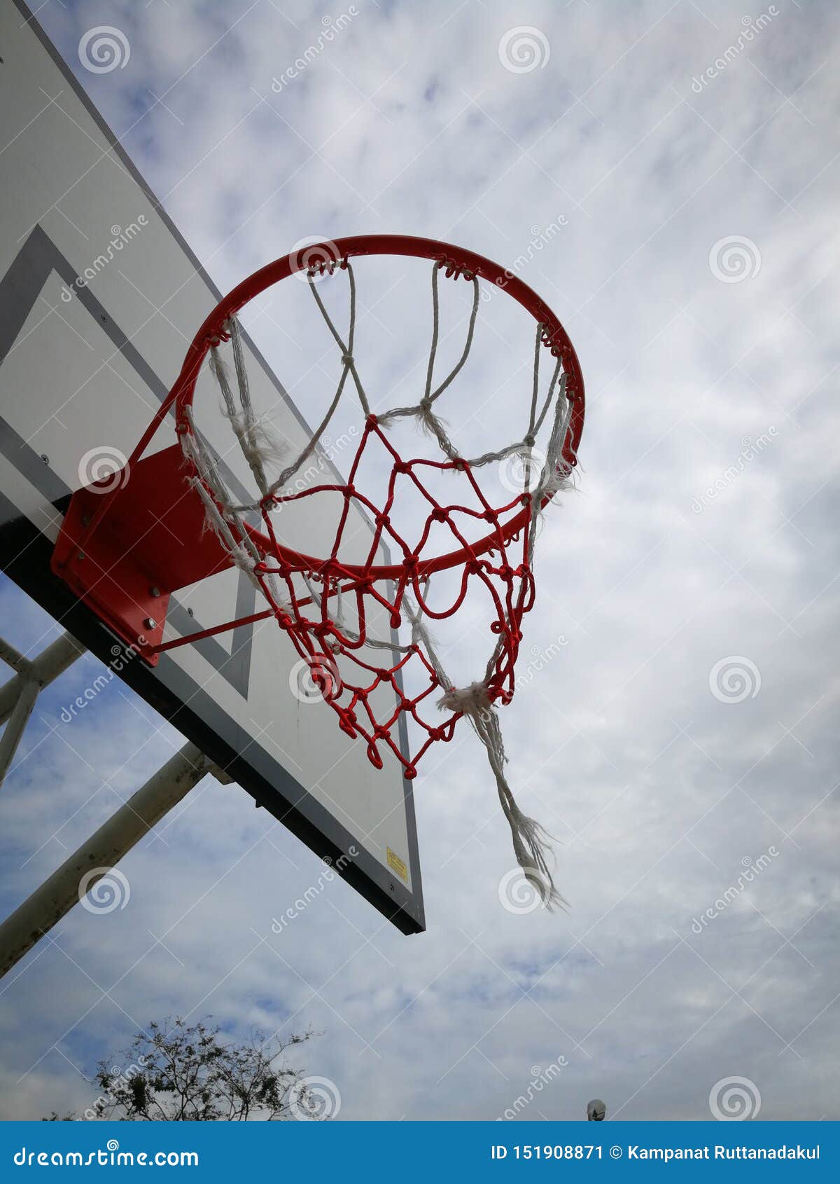 Basketball Pitch in the Field Informing the Dark Sky. Stock Image ...