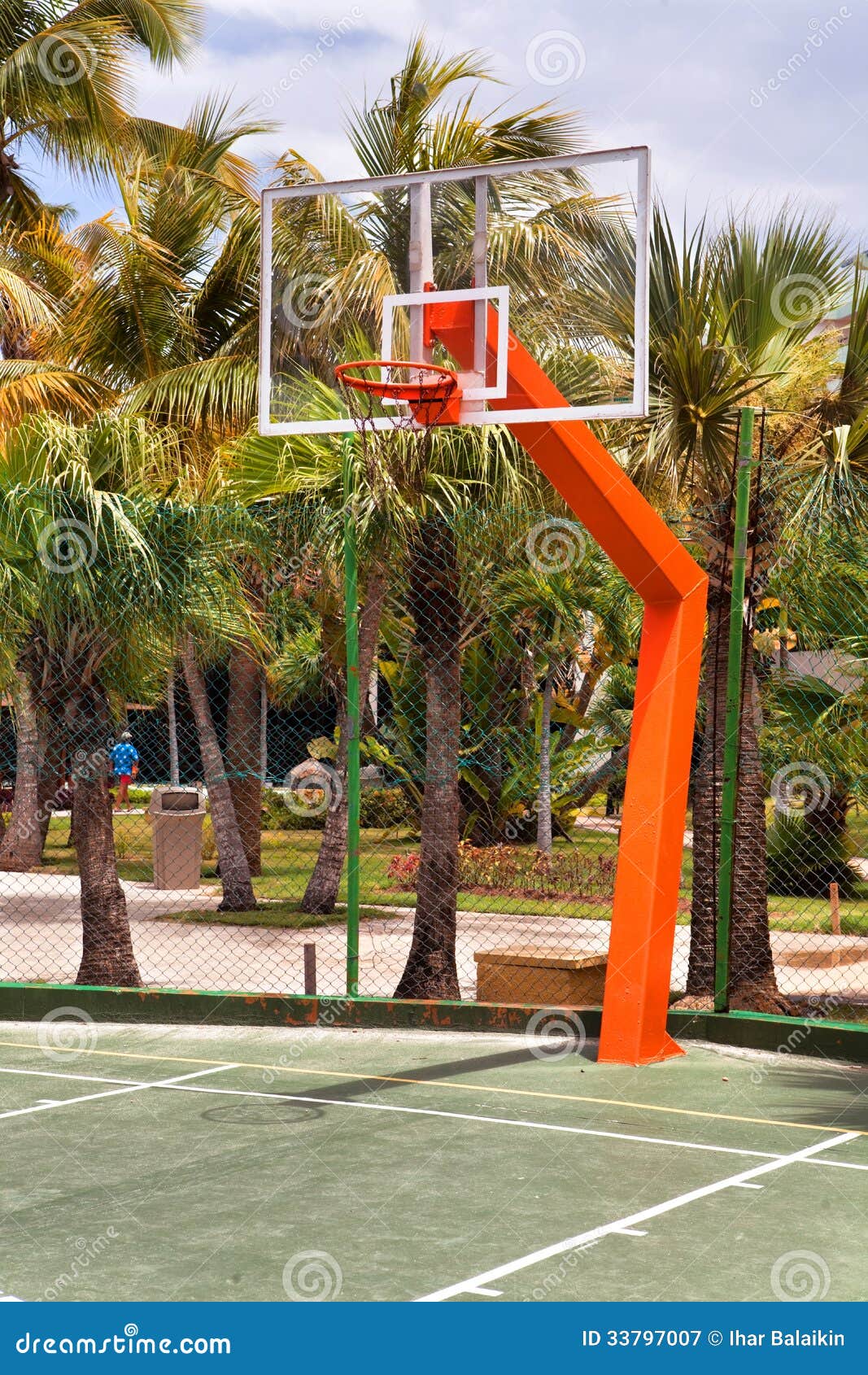 Basketball Platform in the Resort Stock Image - Image of energy ...