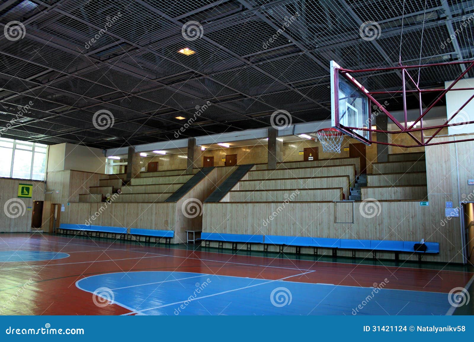 Basketball Platform with Tribunes Stock Photo - Image of places, visual ...