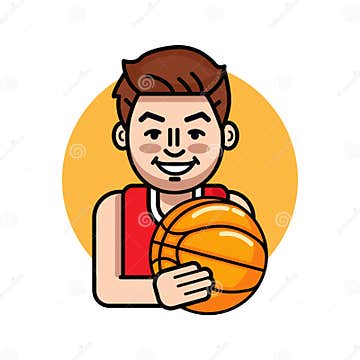 Basketball Player Avatar Icon Stock Vector - Illustration of good, male ...