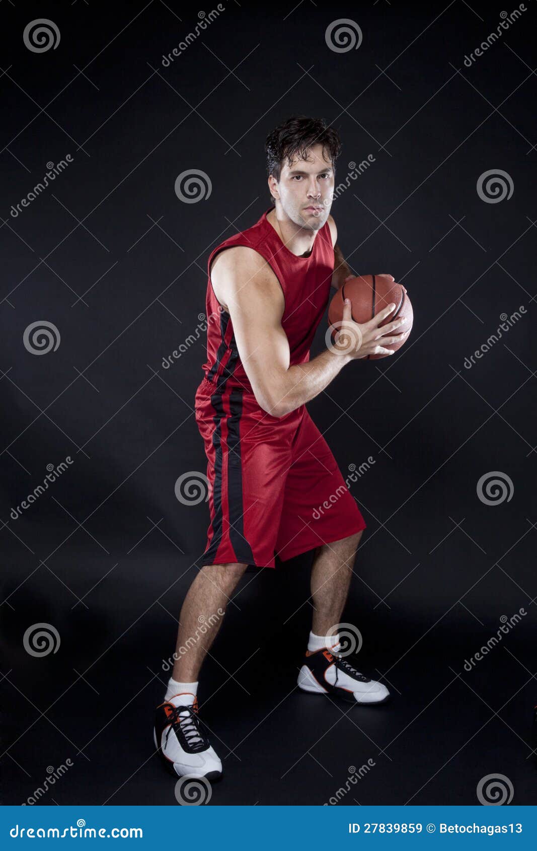 Basketball Player with a Ball Stock Image - Image of team, expertise ...
