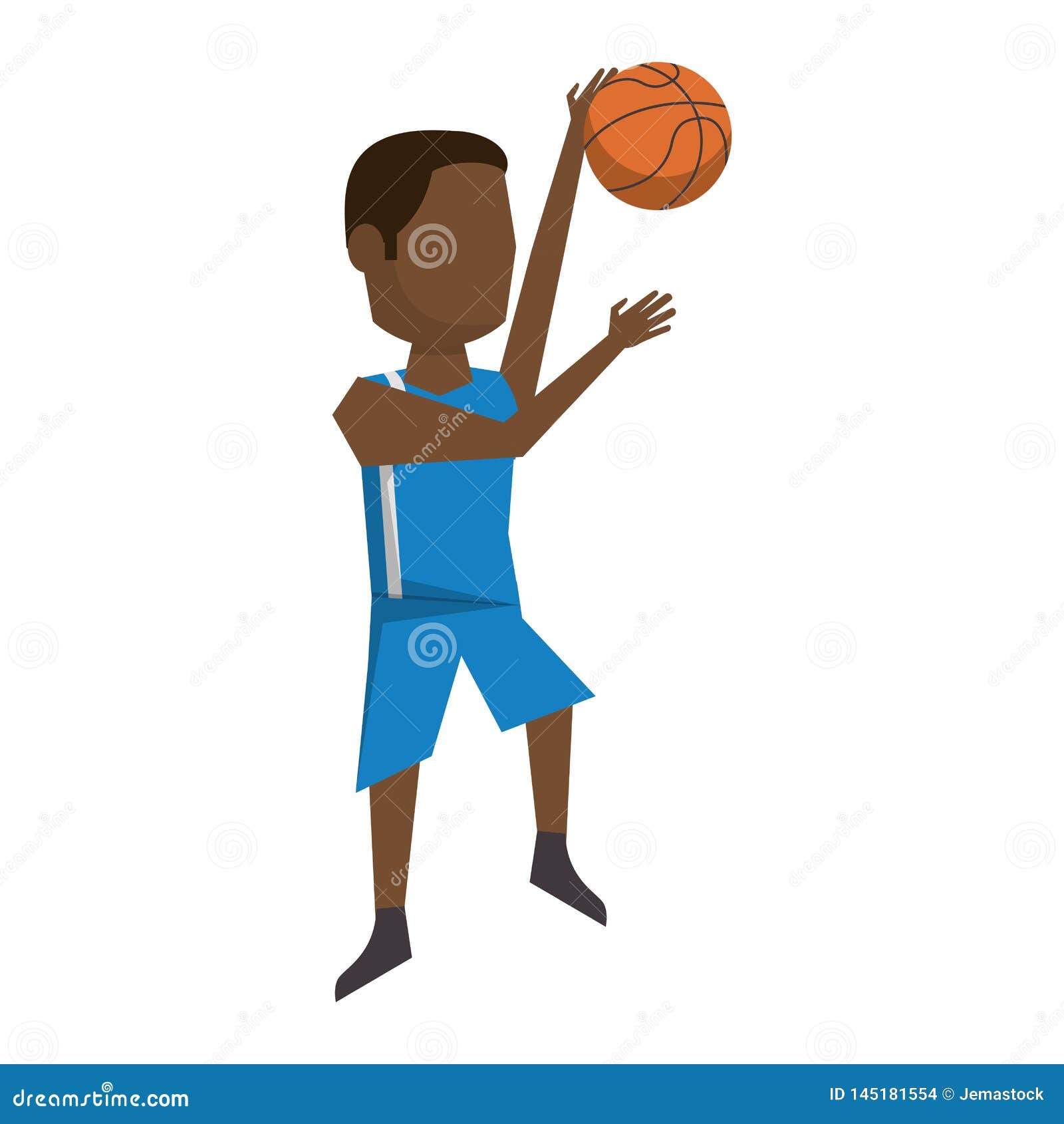 Basketball Player with Ball Avatar Stock Vector - Illustration of ...