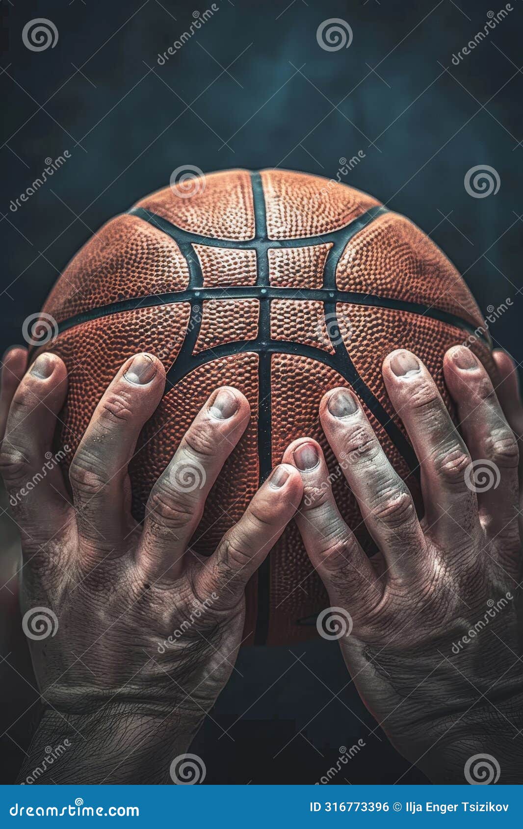 Basketball Player Demonstrating Skillful Dribbling Technique In Summer ...