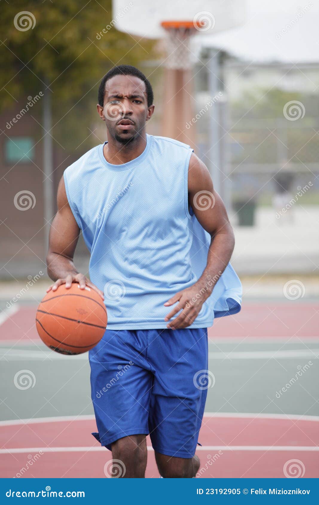 Basketball Player Dribbling the Ball Stock Image - Image of wellness ...