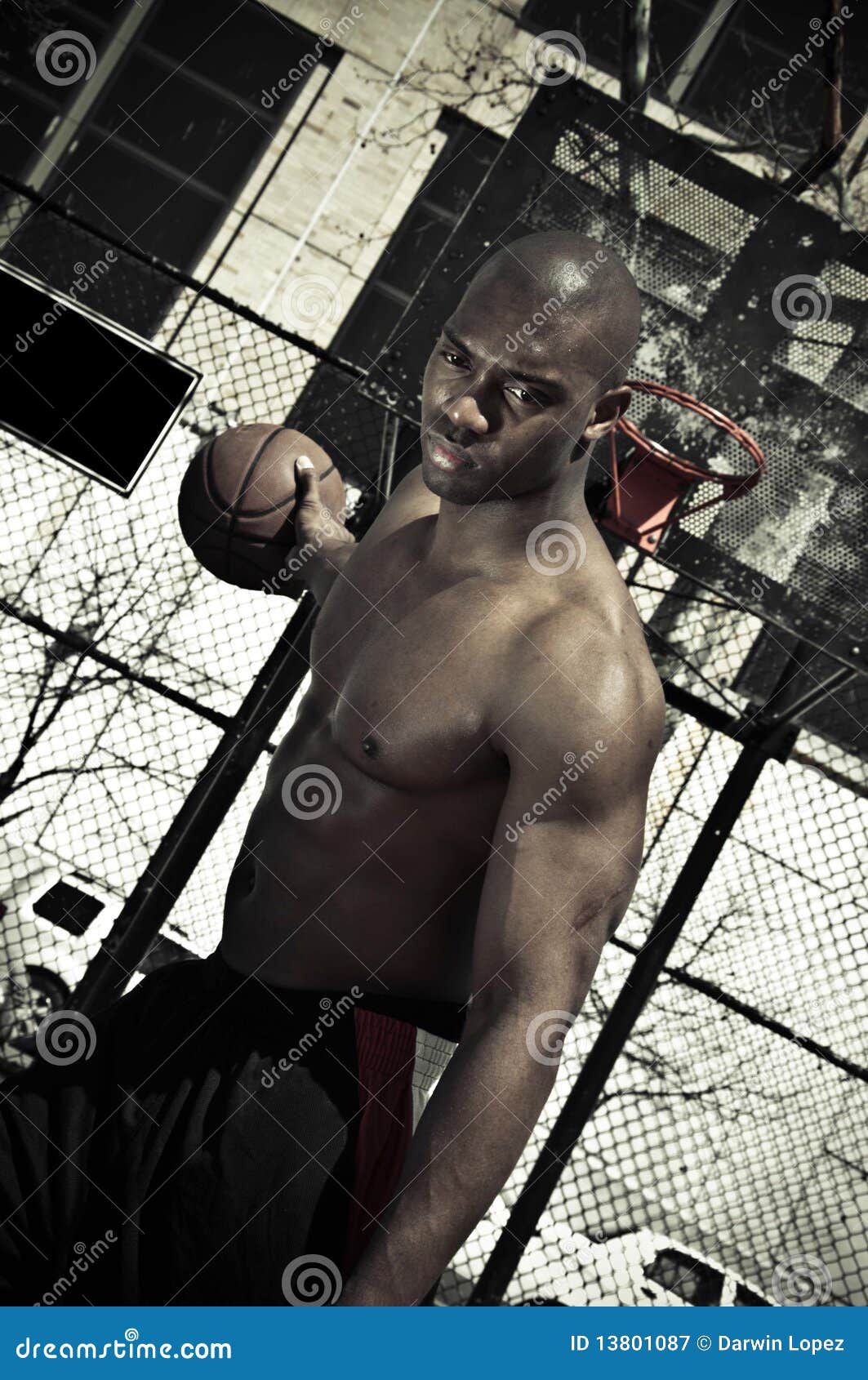 Basketball Player Guarding Ball Stock Image - Image of team, ball: 13801087