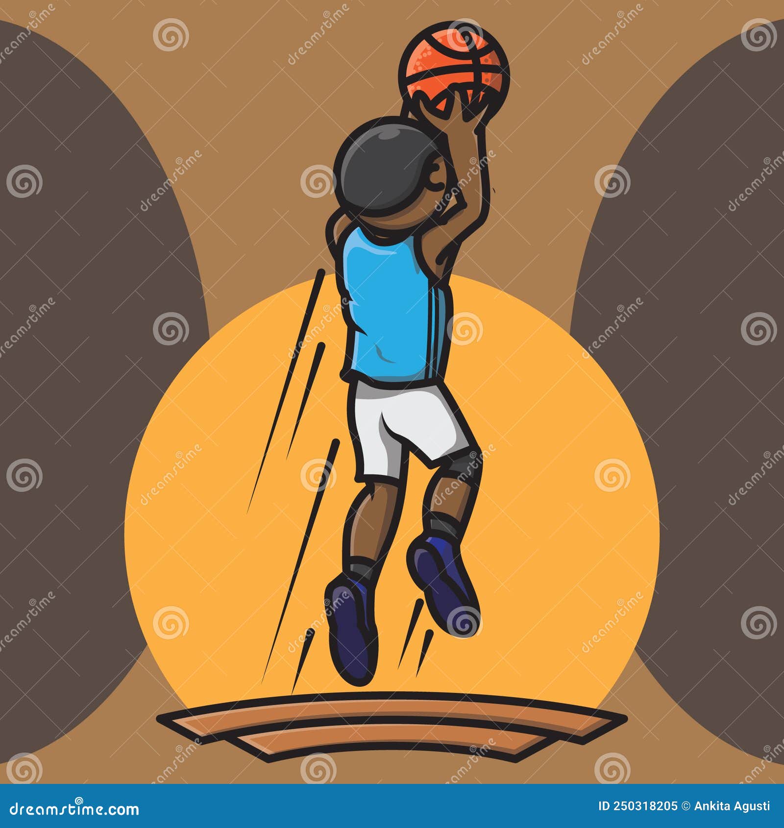 Illustration Basketball Player Icon Stock Vector - Illustration of ...
