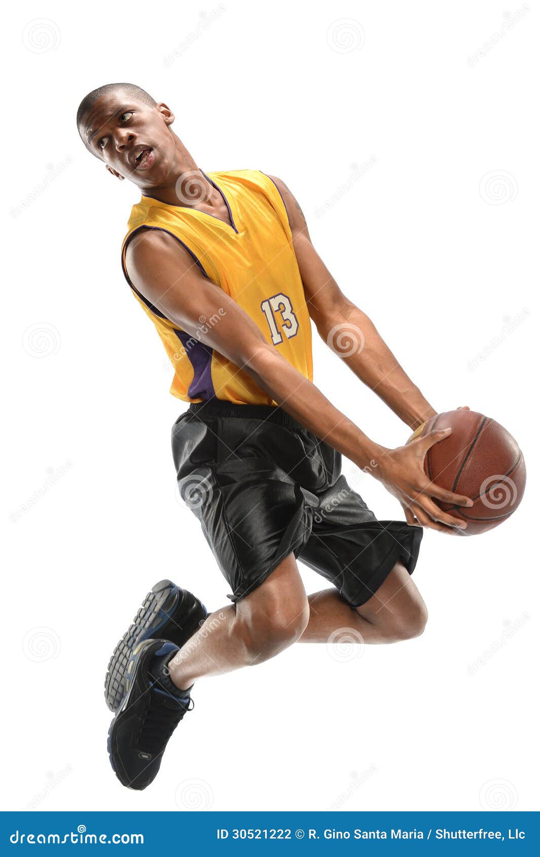 Basketball Player Jumping stock photo. Image of basketball - 30521222