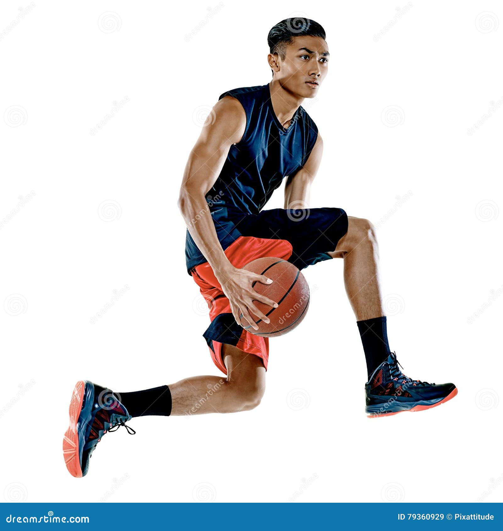 Basketball Player Man Isolated Stock Image - Image of basketball ...
