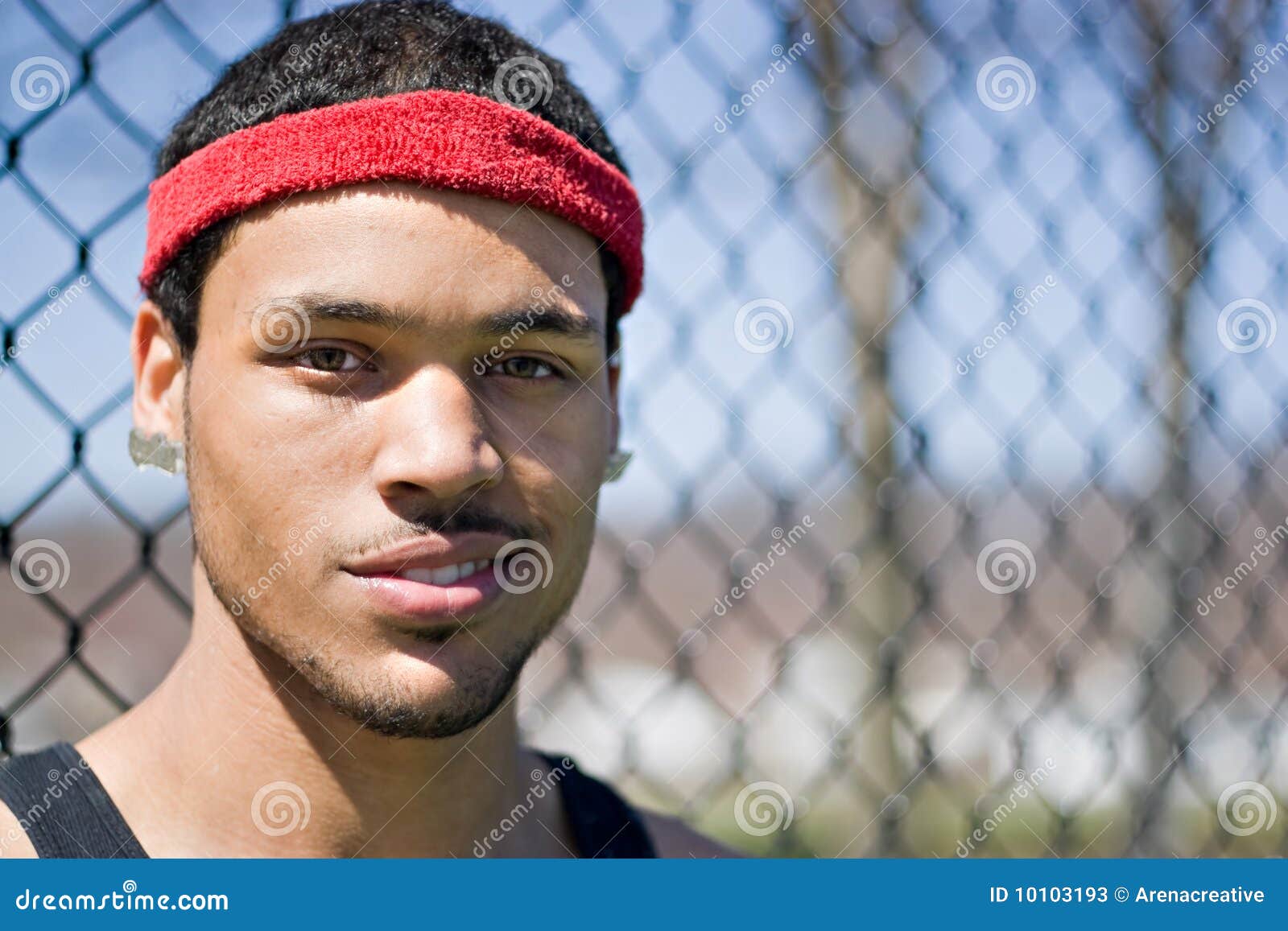 Basketball Player Portrait stock image. Image of linked - 10103193