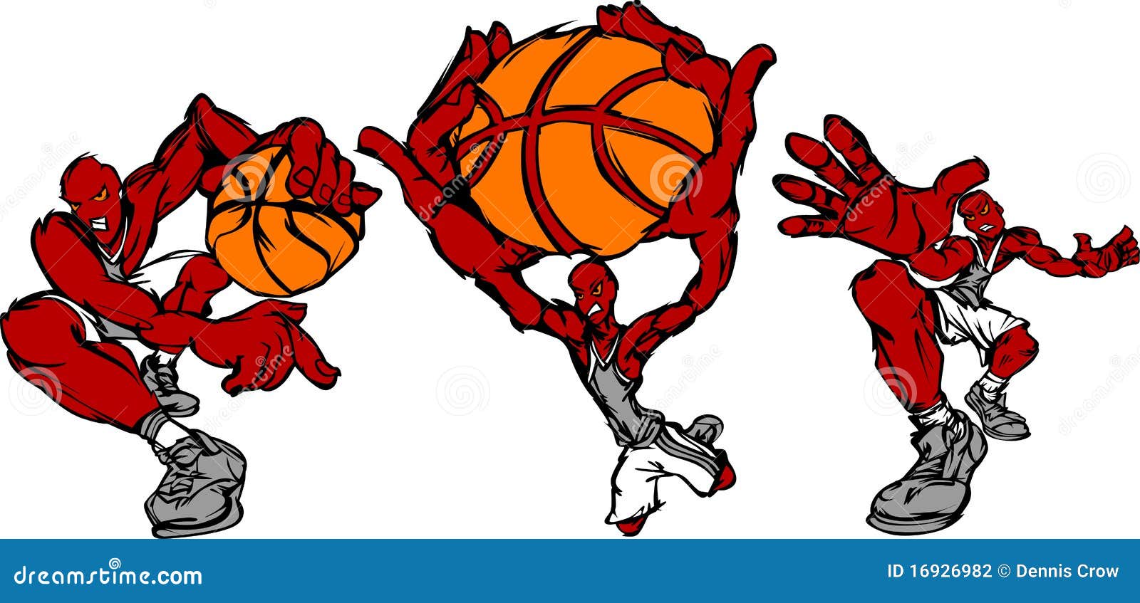 Basketball Player Poses Vector Silhouettes Stock Vector - Illustration ...