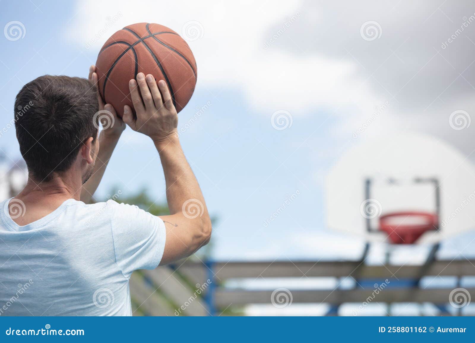 Basketball Player Practicing with Ball Stock Photo - Image of adult ...