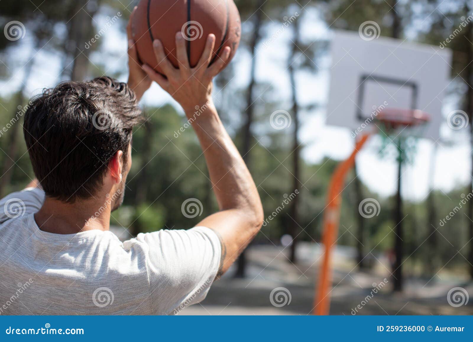 Basketball Player Practicing Play Stock Photo - Image of street, adult ...