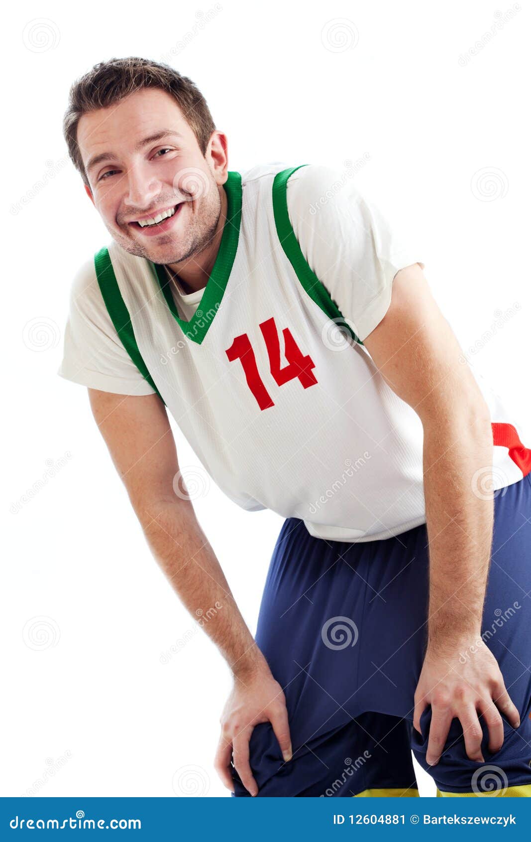 Basketball player resting stock image. Image of male - 12604881