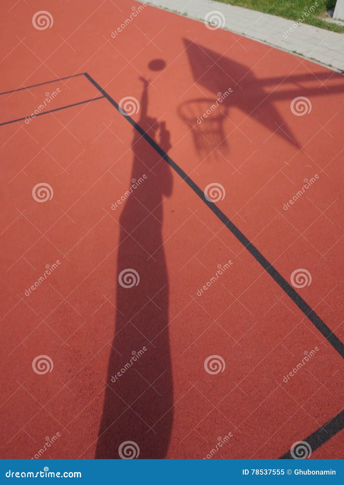 Basketball player shadow stock image. Image of white - 78537555