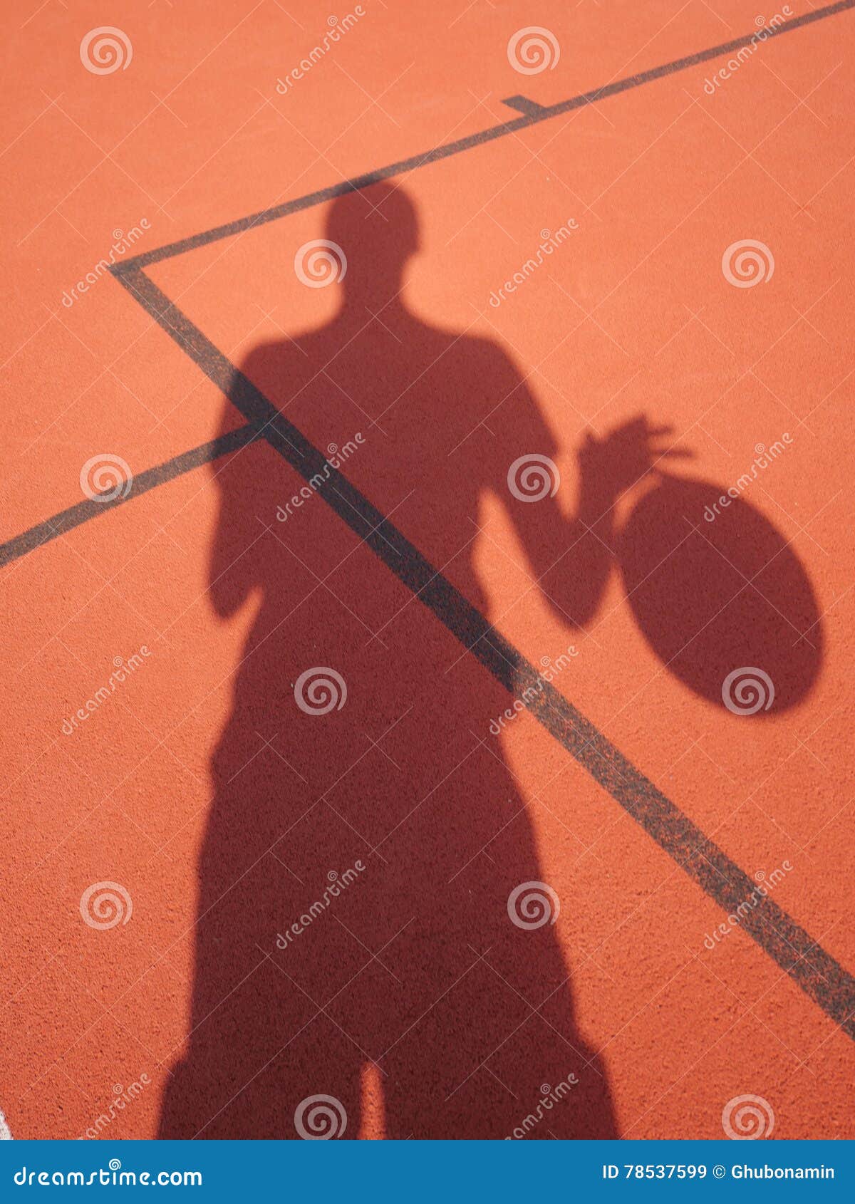 Basketball player shadow stock image. Image of active - 78537599