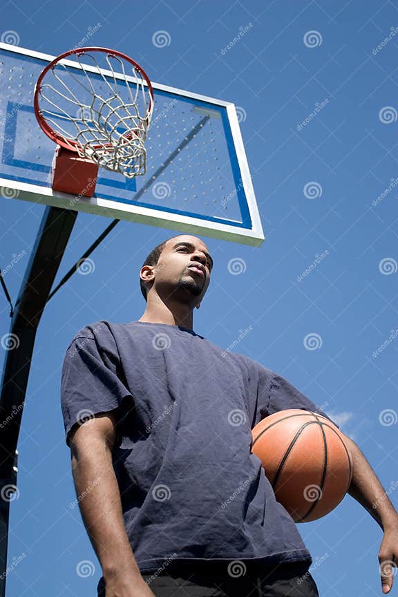 Basketball Player Thinking stock photo. Image of athlete - 10769218
