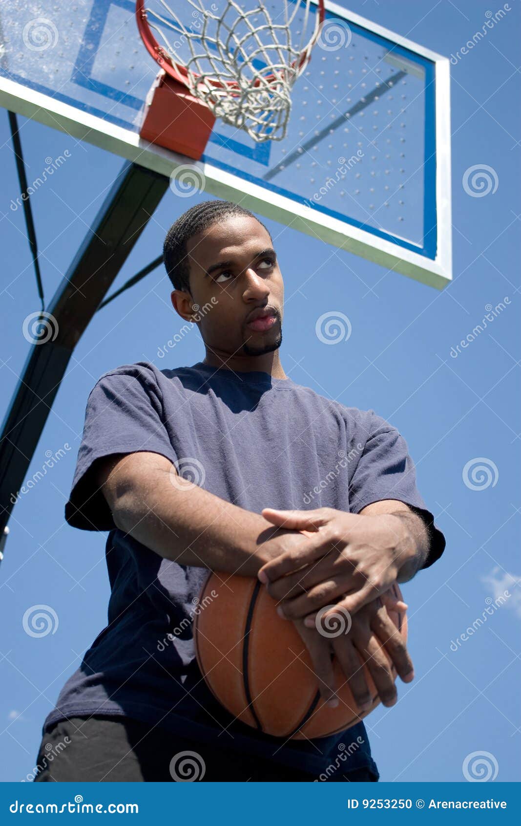 Basketball Player Thinking stock photo. Image of lost - 9253250
