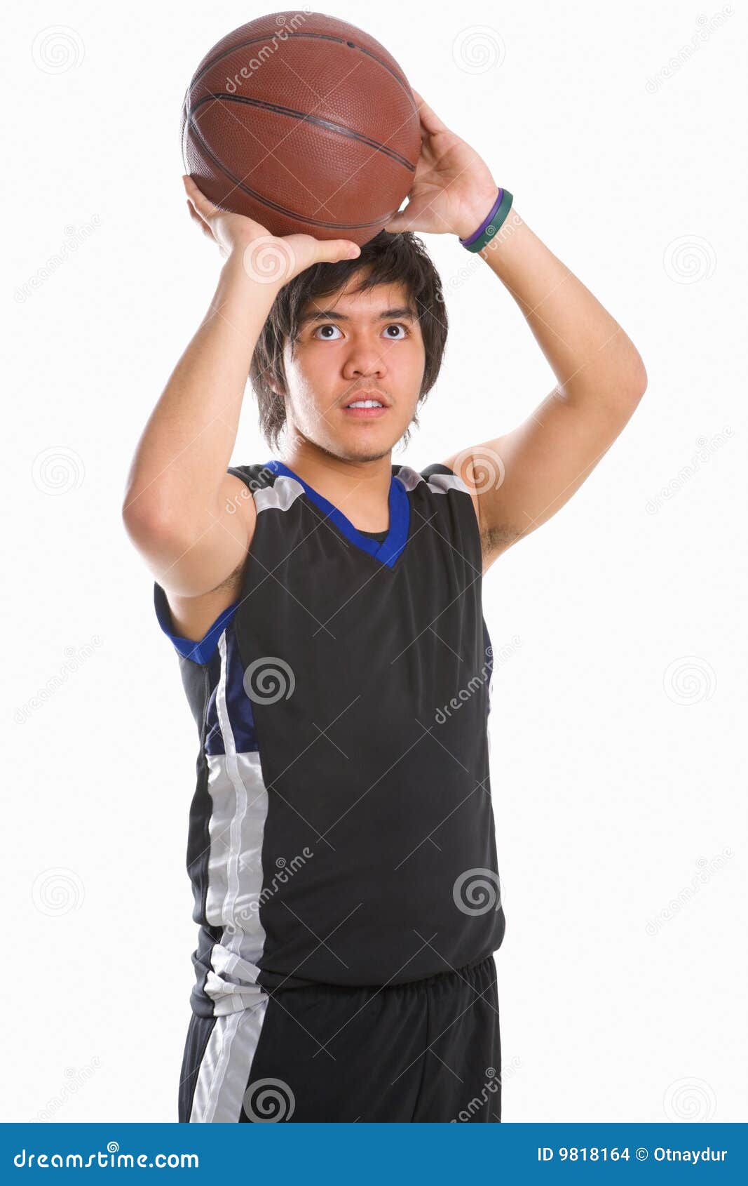 Basketball Player is about To Throw the Ball Stock Photo - Image of ...