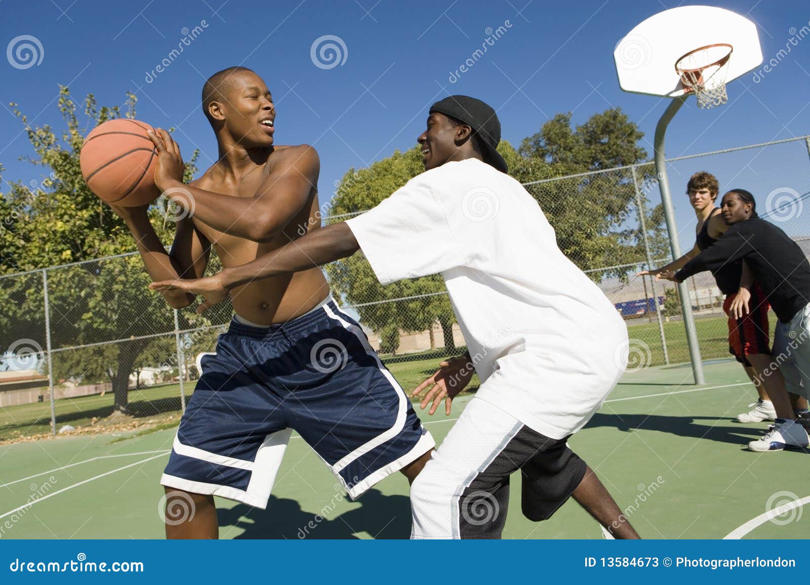 Basketball Player Trying To Pass Ball Stock Image - Image of facial ...