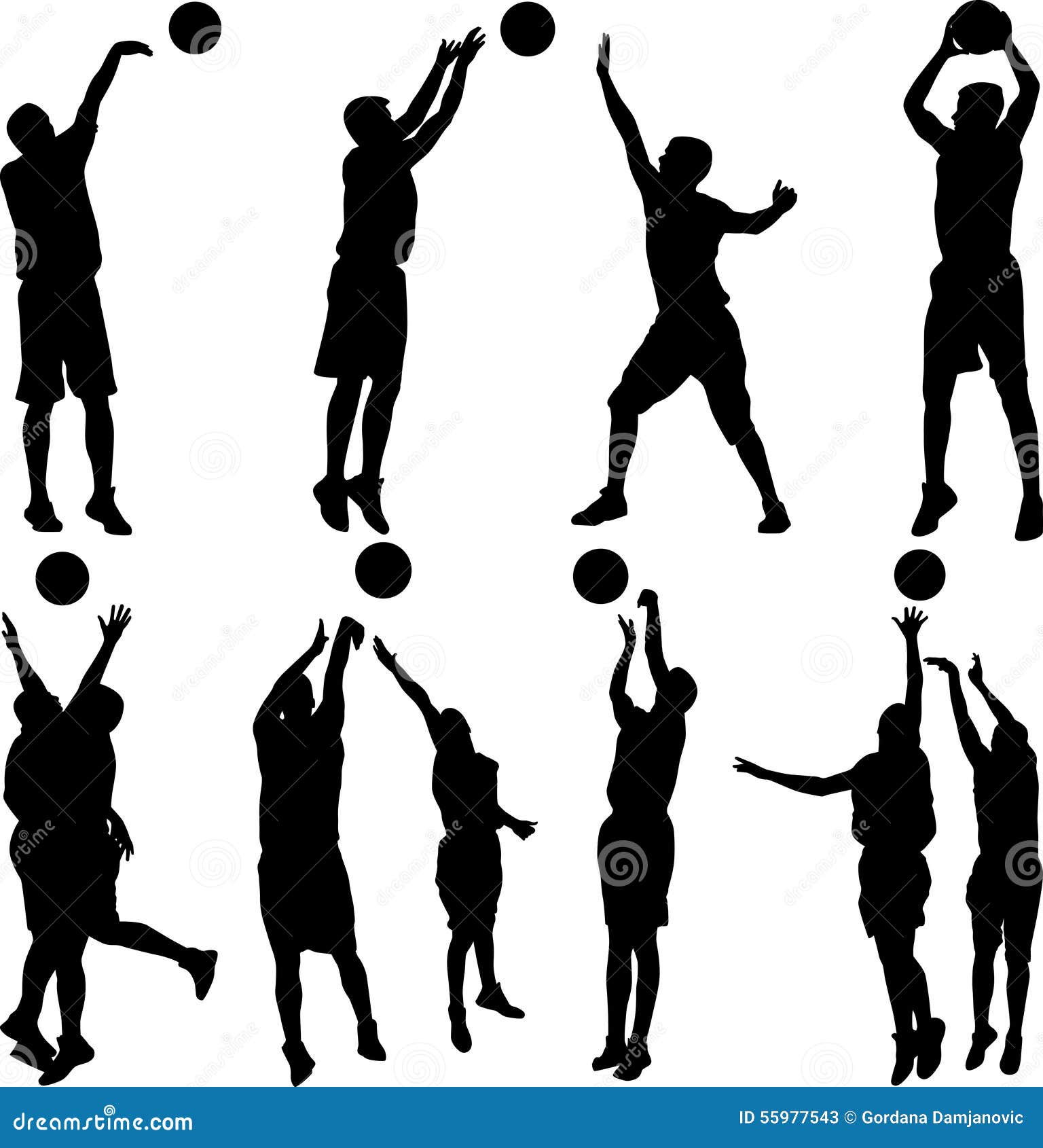 Basketball player vector stock vector. Illustration of score - 55977543