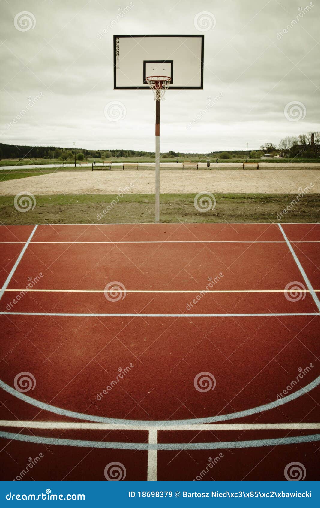 Basketball playground stock image. Image of floor, field - 18698379