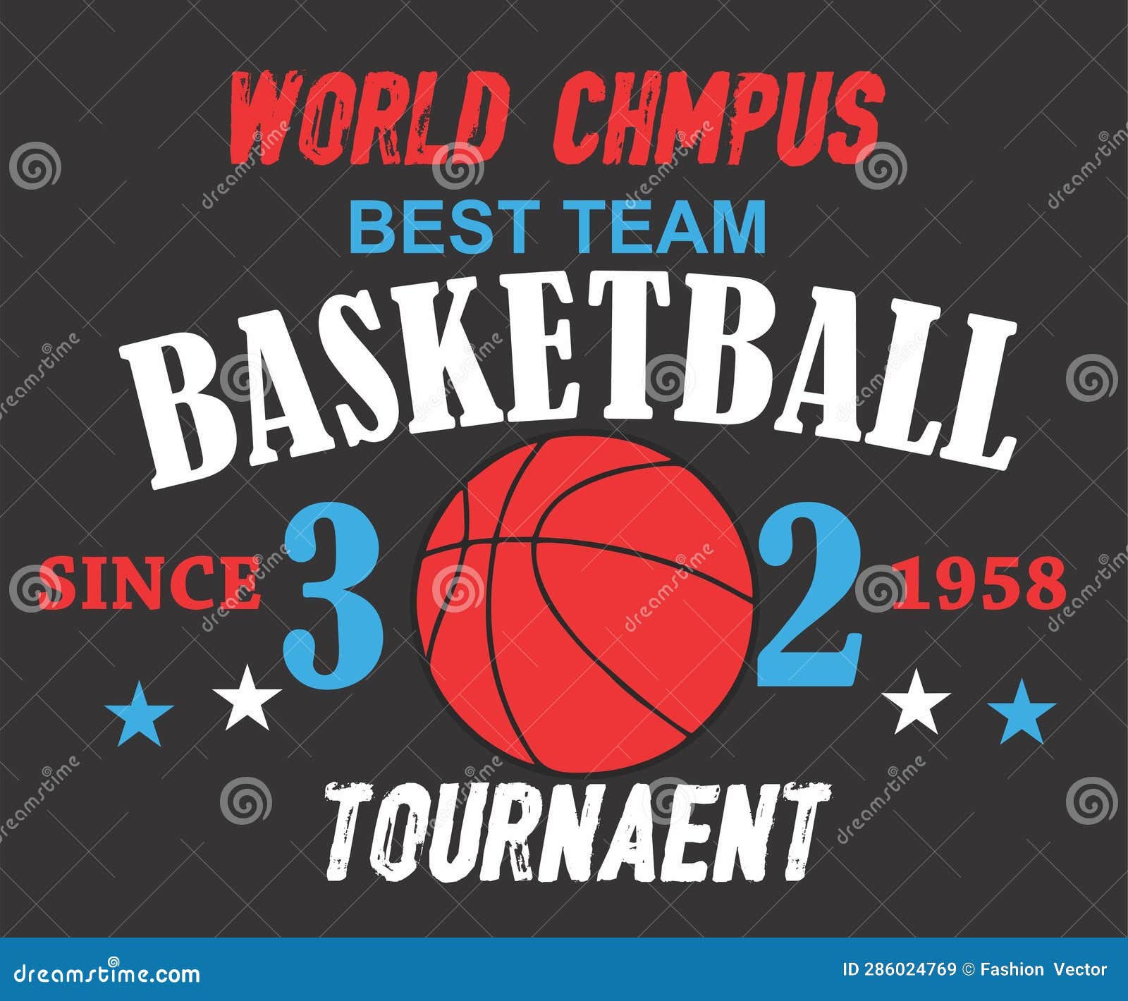 Basketball Print Vector Art Stock Vector - Illustration of vector ...