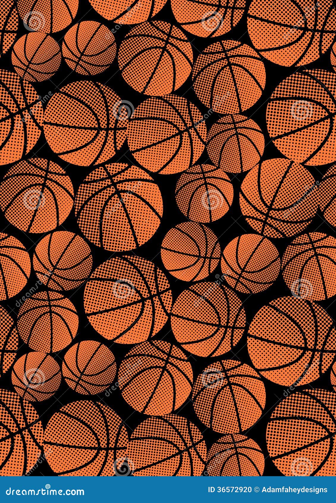 Basketball repeat pattern. stock vector. Illustration of basketball ...