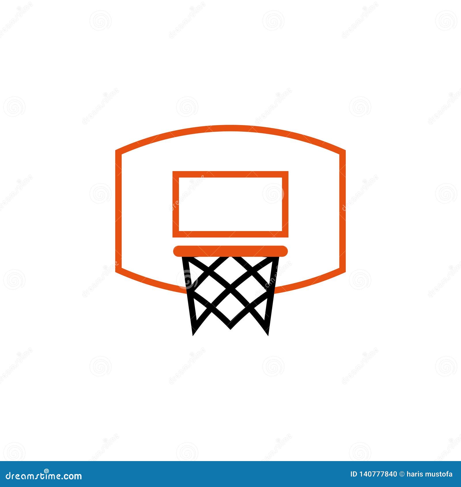 Basketball Ring Icon Design Template Vector Isolated Stock Illustration ...