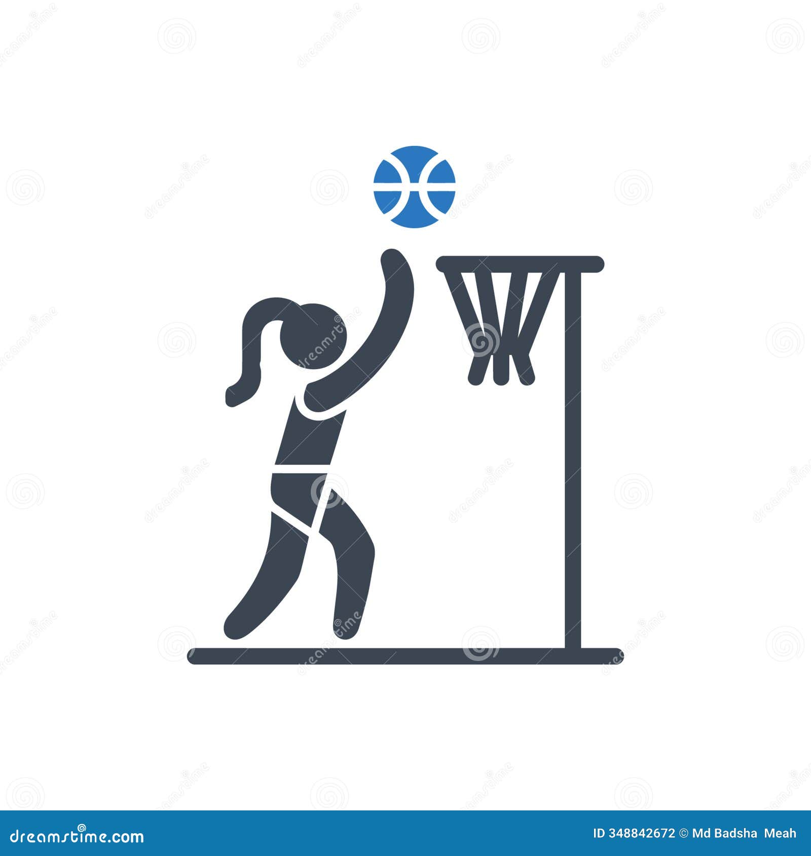 Basketball Scoring Icon Vector Illustration | CartoonDealer.com #348842672