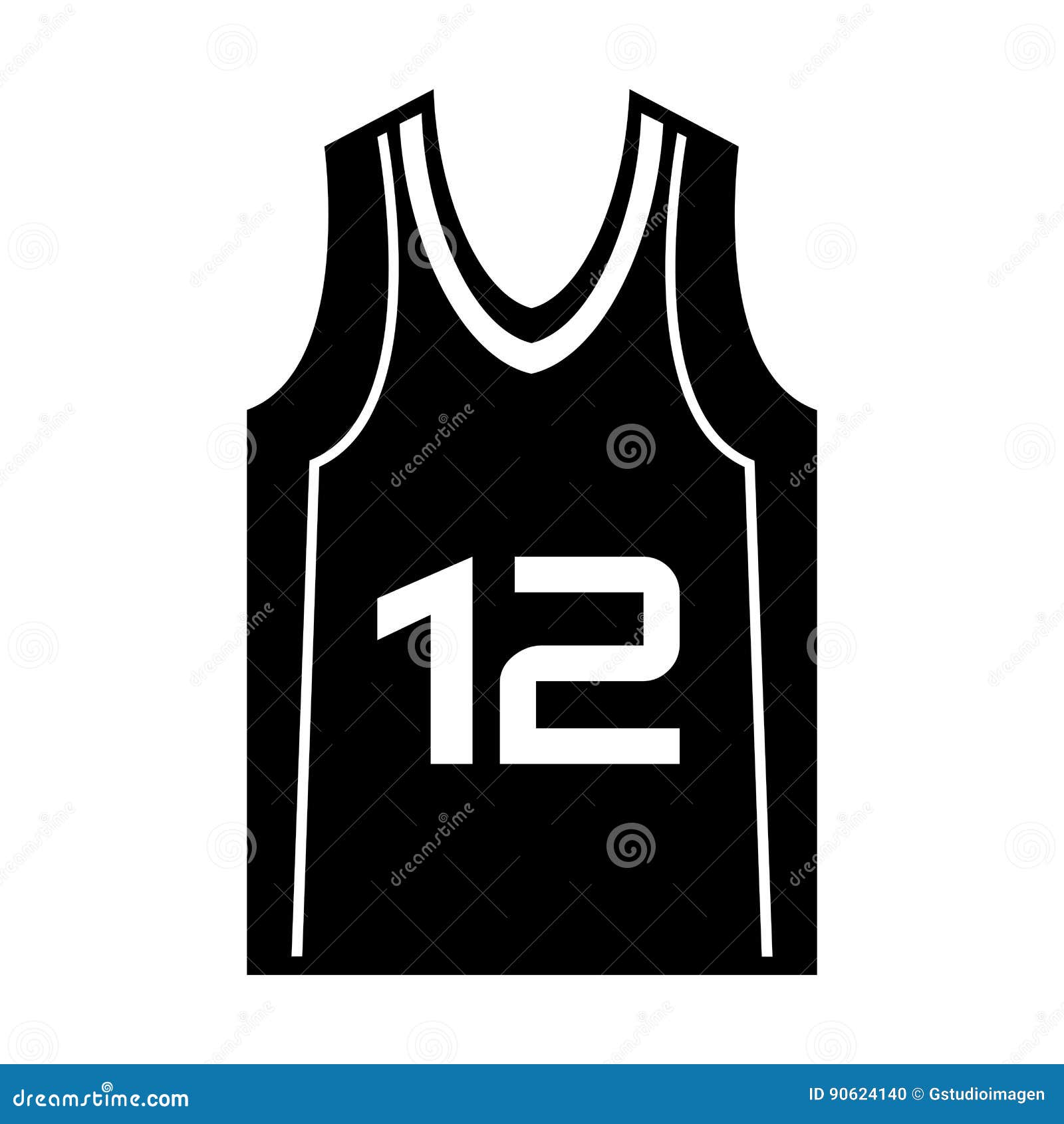 Basketball Shirt Uniform Icon Stock Vector - Illustration of view ...