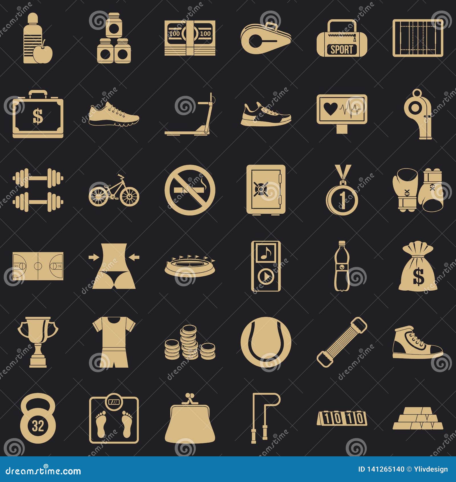 Basketball Shoe Icons Set, Simple Style Stock Vector - Illustration of ...