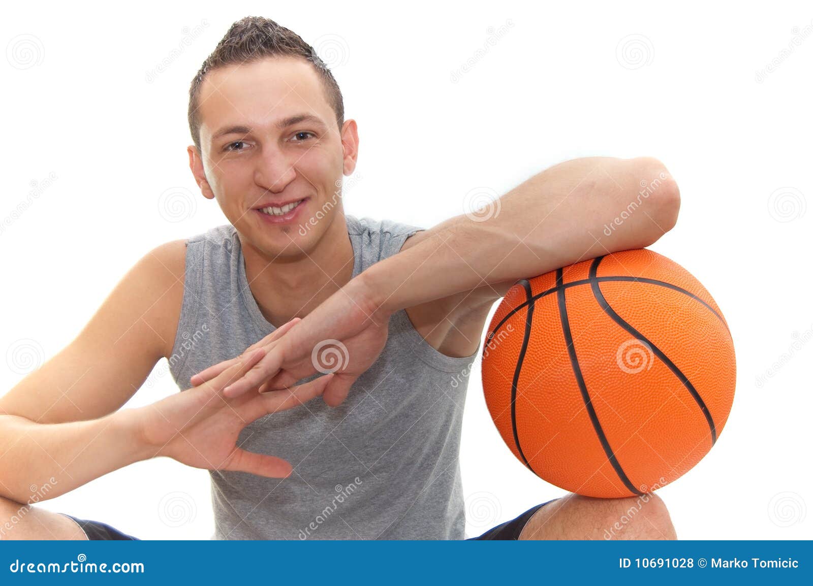 Basketball smile stock photo. Image of fingers, orange - 10691028