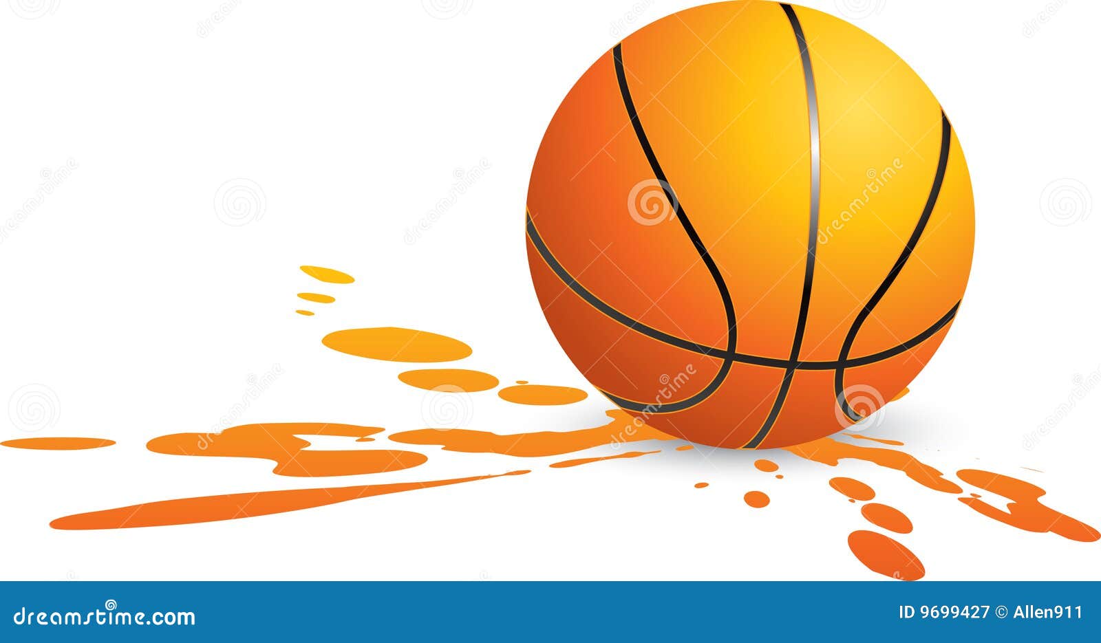 Basketball splat stock vector. Illustration of graphic - 9699427