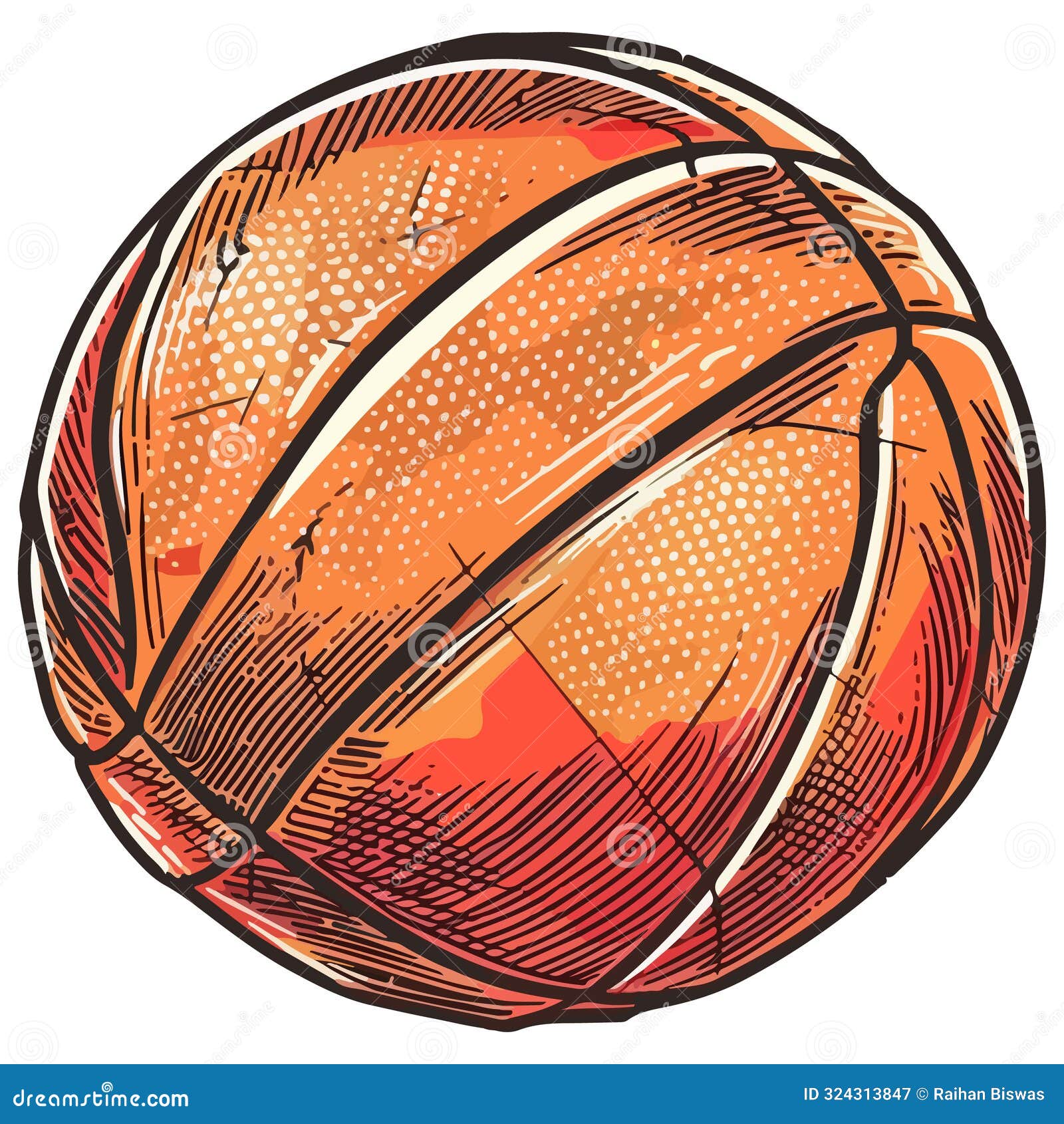 Basketball Sport Ball Vector Stock Illustration - Illustration of ...
