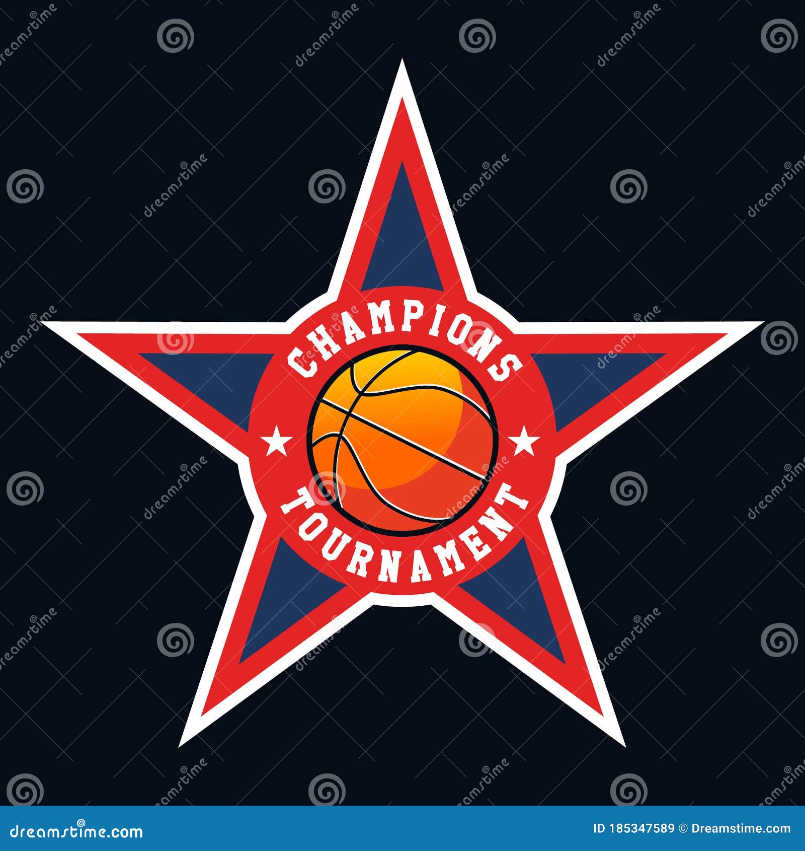 Basketball Sport Logo Design Vector Stock Vector - Illustration of ...