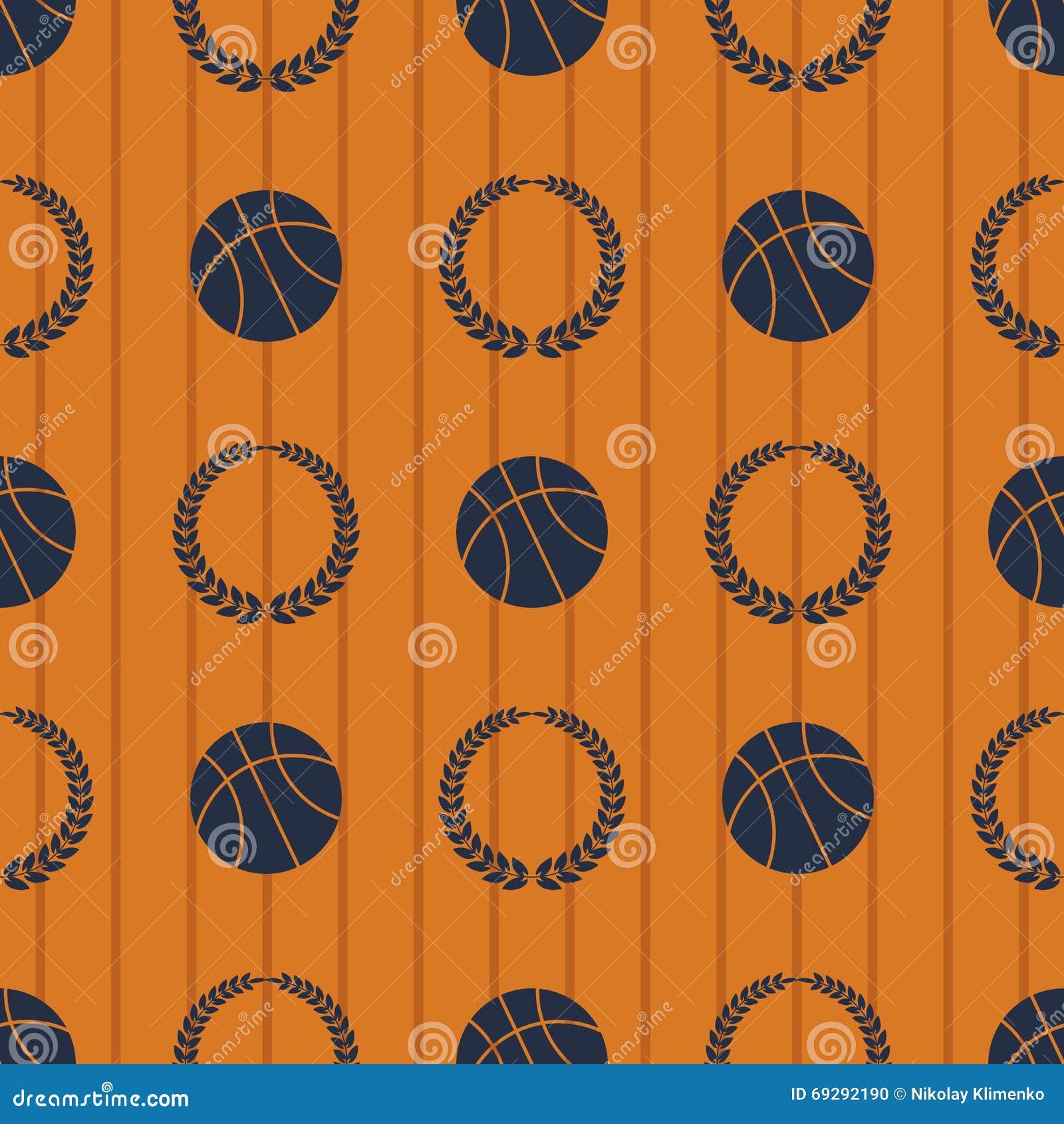 Basketball Sport Seamless Pattern Eps 10 Stock Vector - Illustration of ...