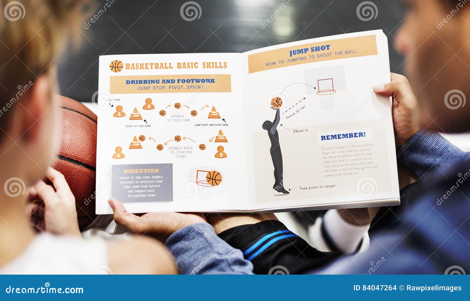 Basketball Sports Training Coaching Learning Concept Stock Photo ...