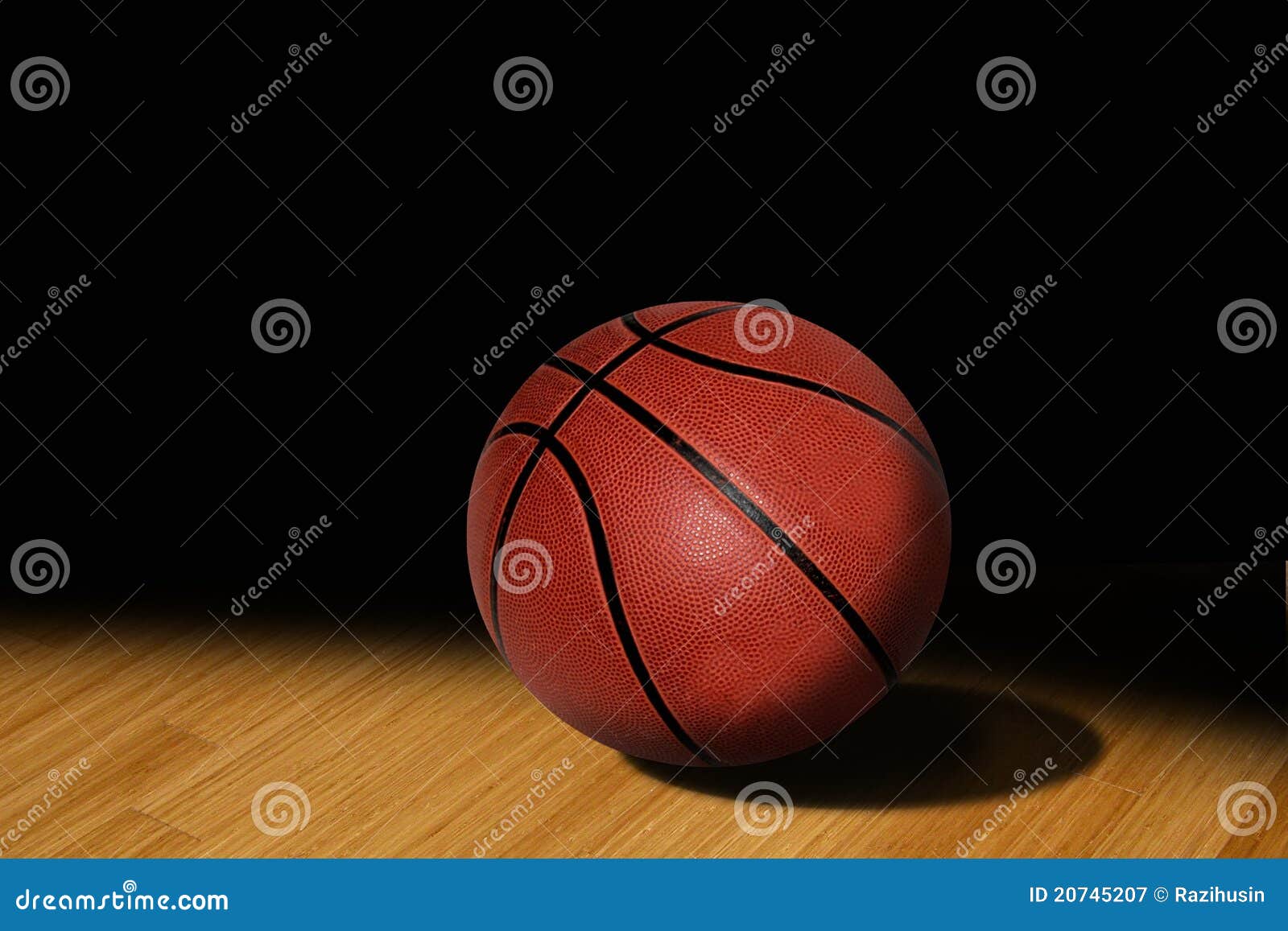 Basketball in the Spotlight Stock Image - Image of four, game: 20745207