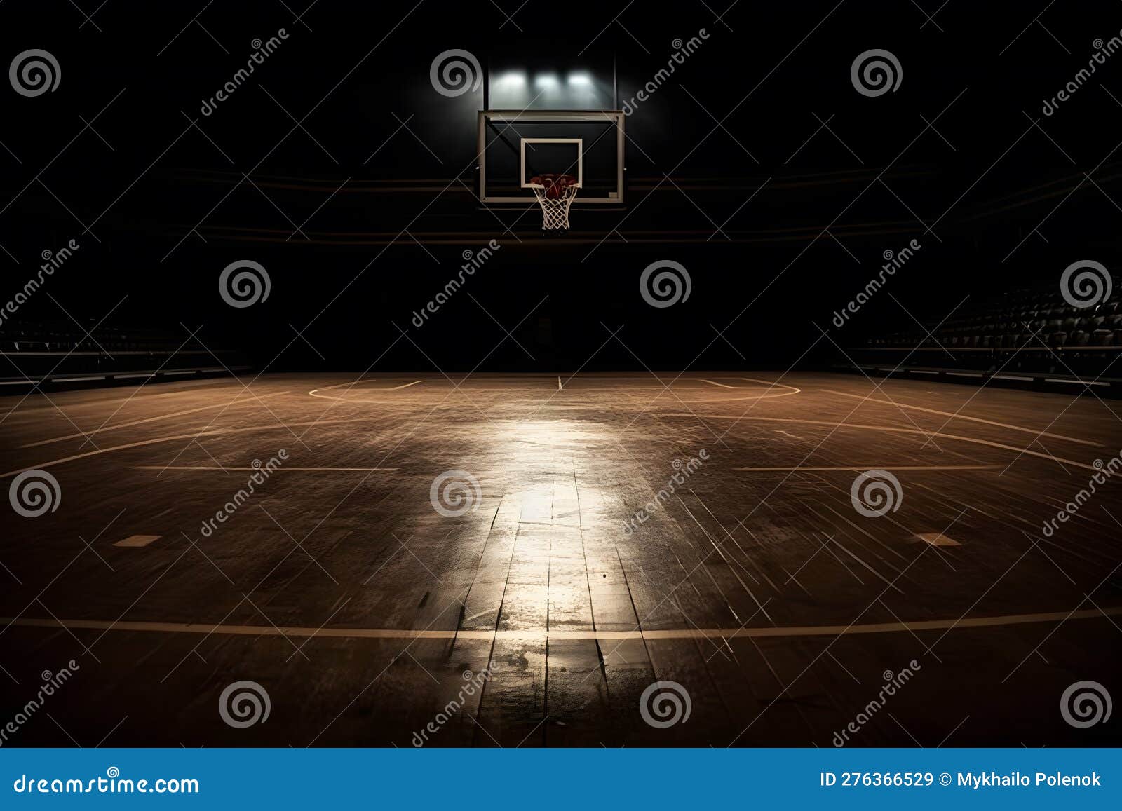 Basketball Stadium Inside View. Neural Network AI Generated Stock ...