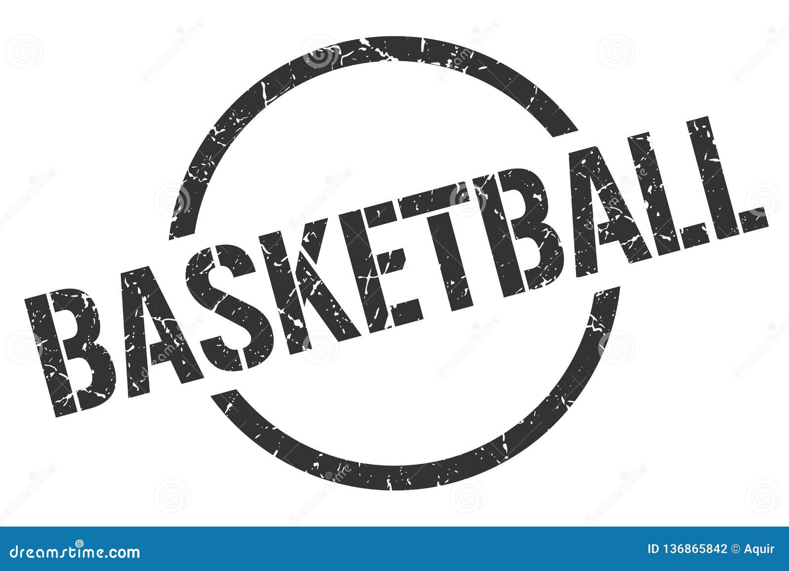 Basketball stamp stock vector. Illustration of basketball - 136865842