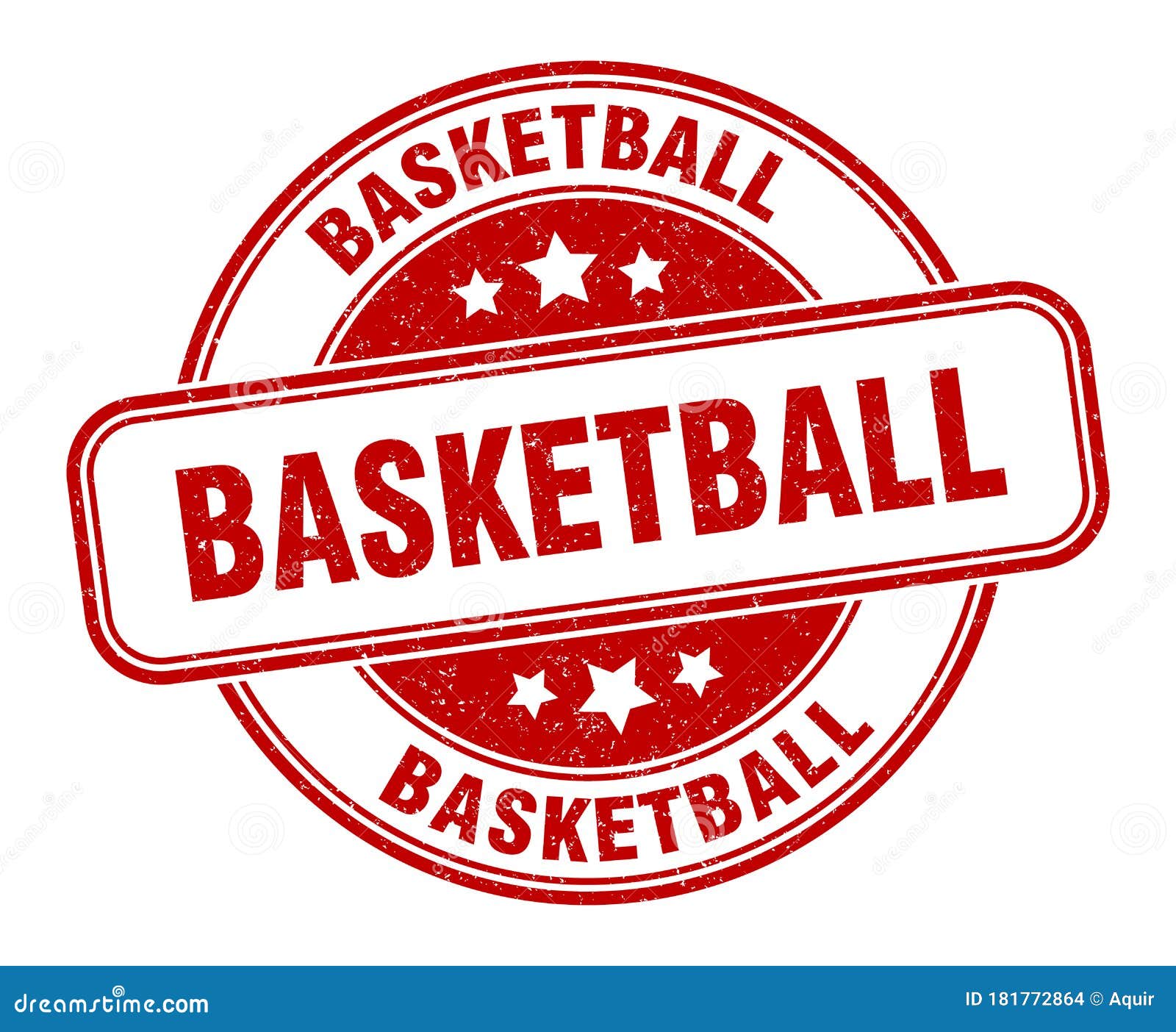 Basketball Stamp. Basketball Round Grunge Sign Stock Vector ...