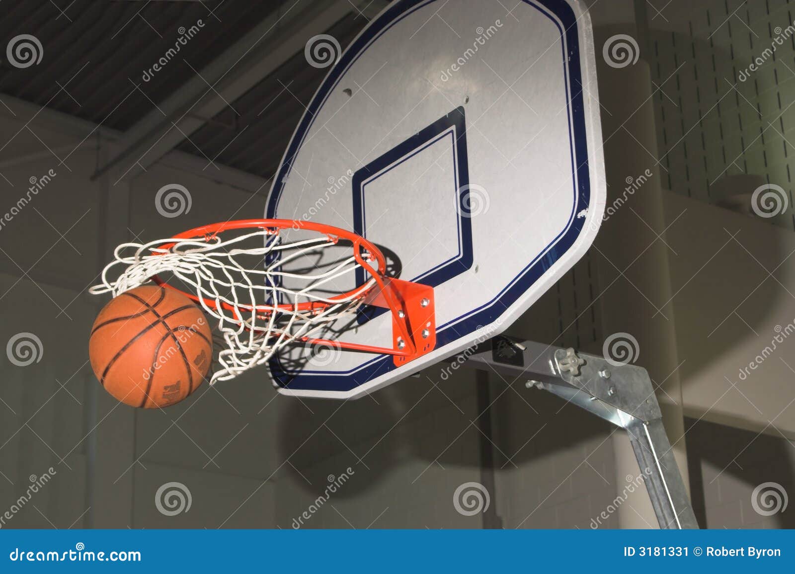 Basketball Swish stock image. Image of collegiate, orange - 3181331